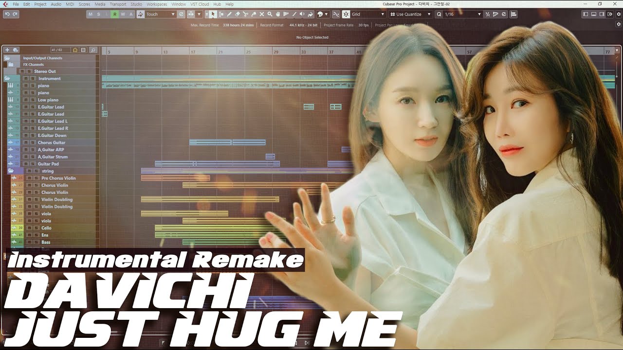 다비치 (DAVICHI) - 그냥 안아달란 말야 (Just hug me) Instrumental Reamke MIDI COPY ...