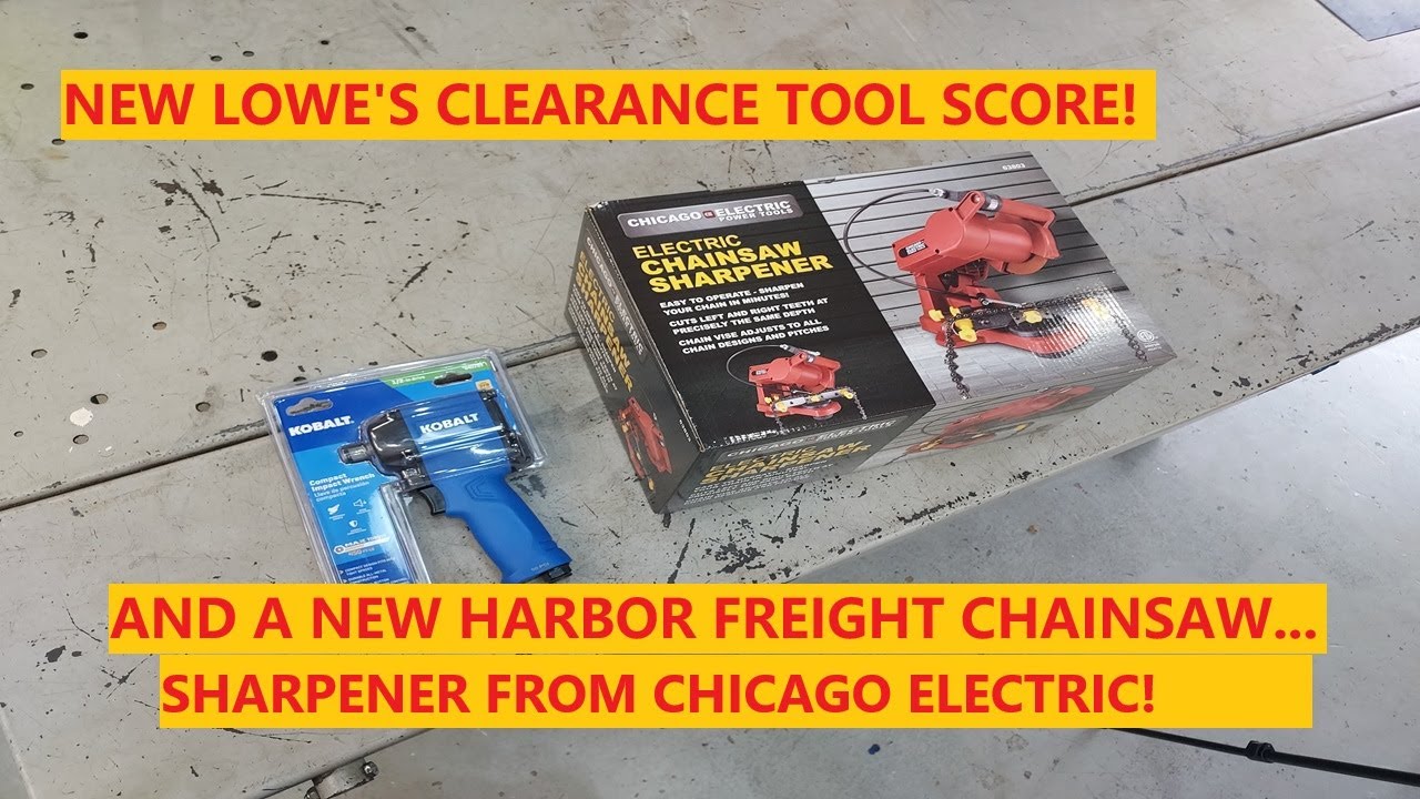 Tool Score From Lowe's | New Chainsaw Sharpener From Harbor Freight ...