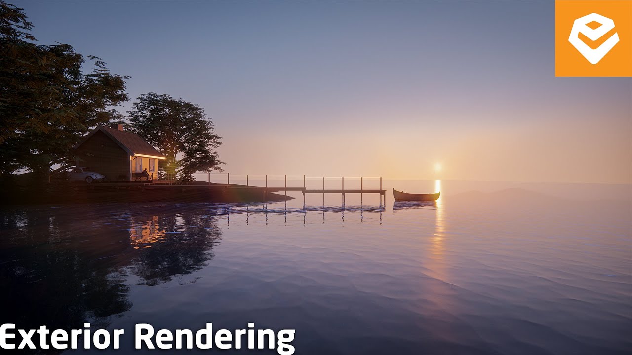 Enscape 4 For SketchUp | 032 Realistic Exterior Sunset Rendering - YouTube