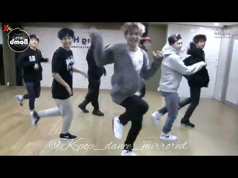 BTS 'War Of Hormone' dance practice mirrored - YouTube