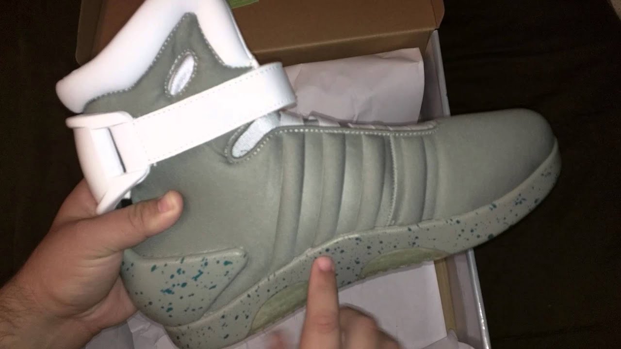 Back to the Future 2 Nike Air Mag shoe Unboxing - YouTube