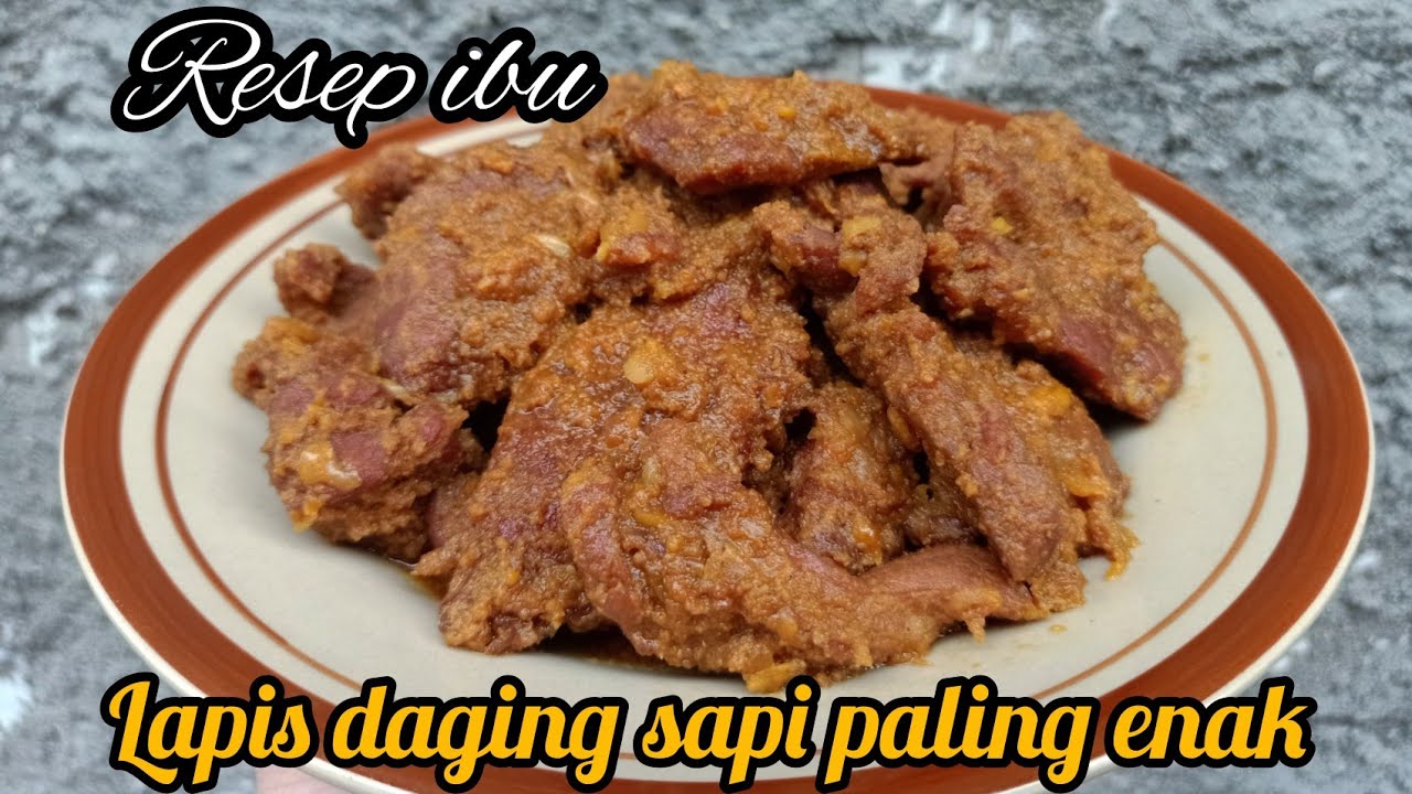 RESEP LAPIS DAGING TRADISIONAL, ASLI RESEP IBU - YouTube