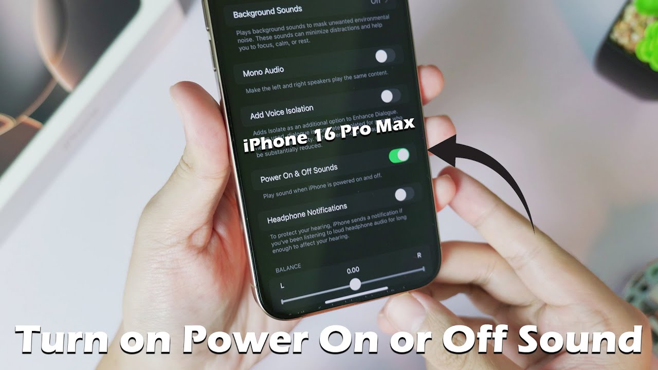 How to Turn on sound Power On & Off on iPhone 16 Pro Max - YouTube