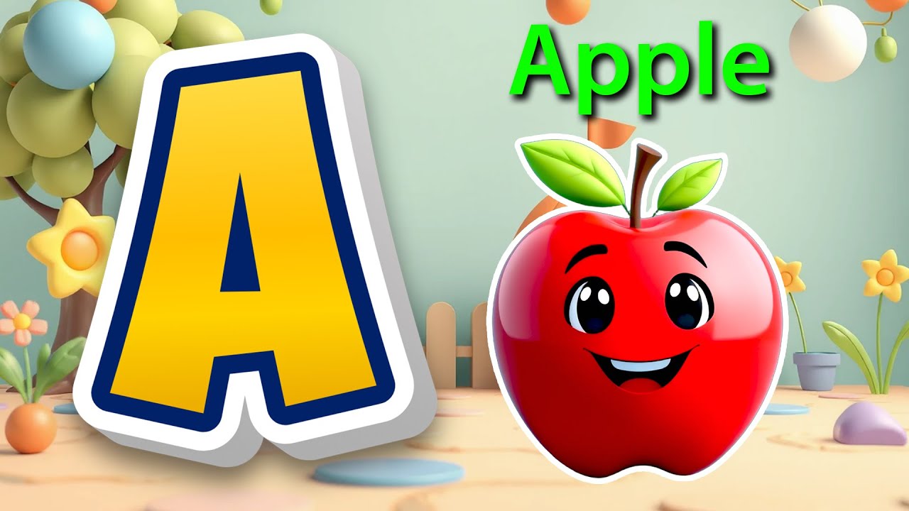 A for Apple A B C | Fun Alphabet Song for Kids | Learn ABCs with Music ...