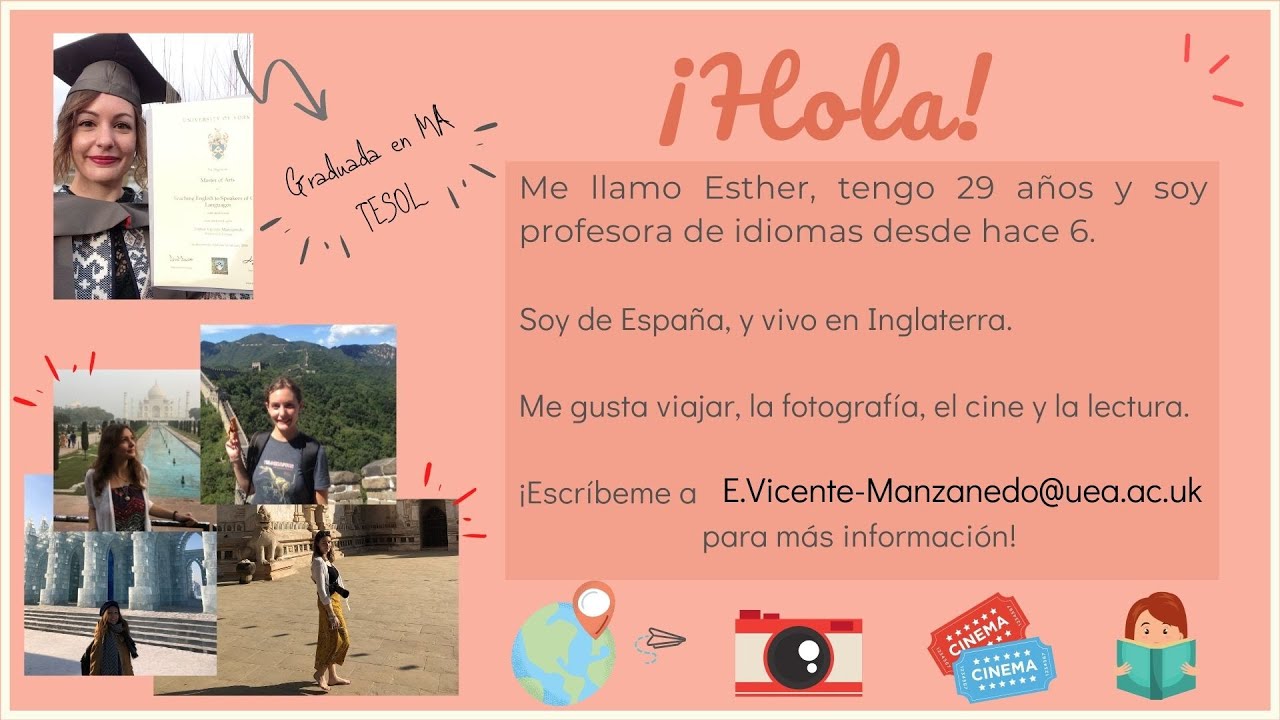 Esther - Spanish and English teacher. - YouTube