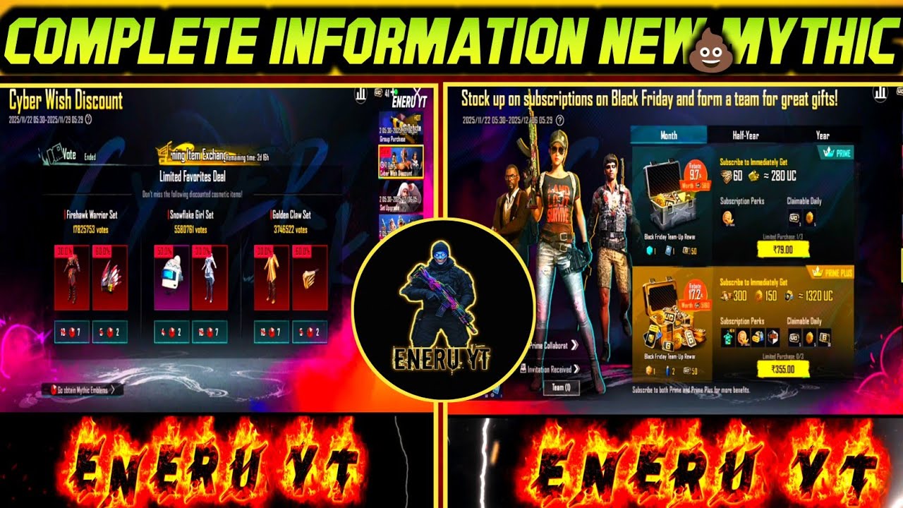 4.1 BGMI NEW EVENTS IS HERE 💩| NEW MYTHIC MC/BC SUITS #BGMI #LEAKS # ...
