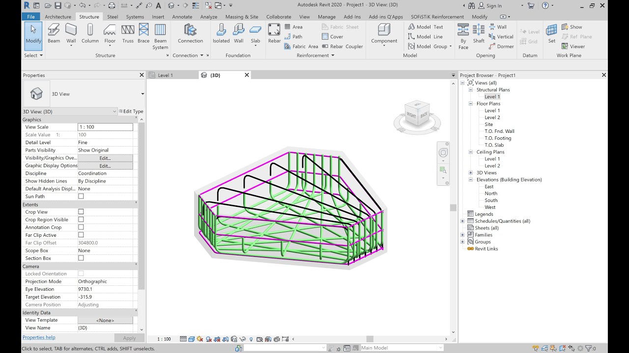 3 Piles CAP REBAR DETAIL - YouTube