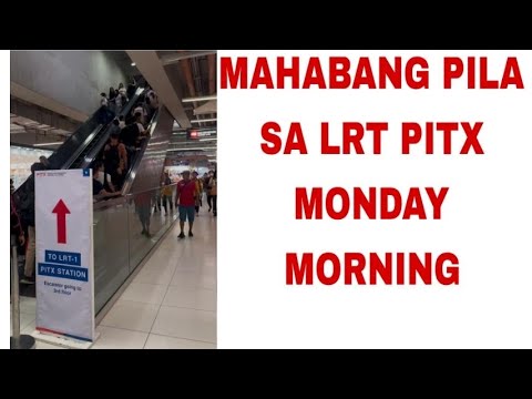 SOBRANG HABA NG PILA SA PITX LRT #kamahalanidol - YouTube