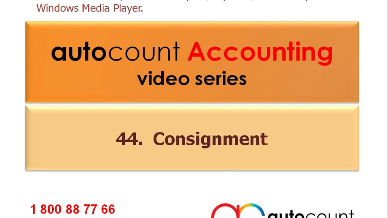 44-AutoCount Accounting Software Video Series - Consignment - YouTube