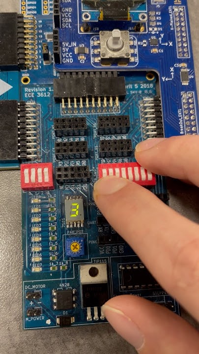 0-9 switch with binary input with Delay. Processors lab Activity 2 - YouTube