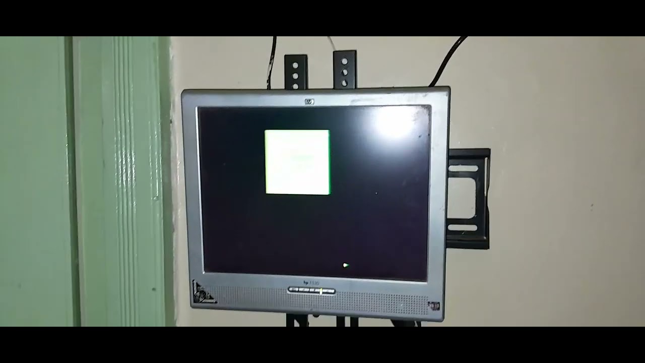 Changing a faulty monitor for CCTV surveillance viewing - YouTube