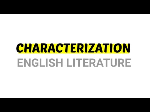 Characterization | English Literature - YouTube