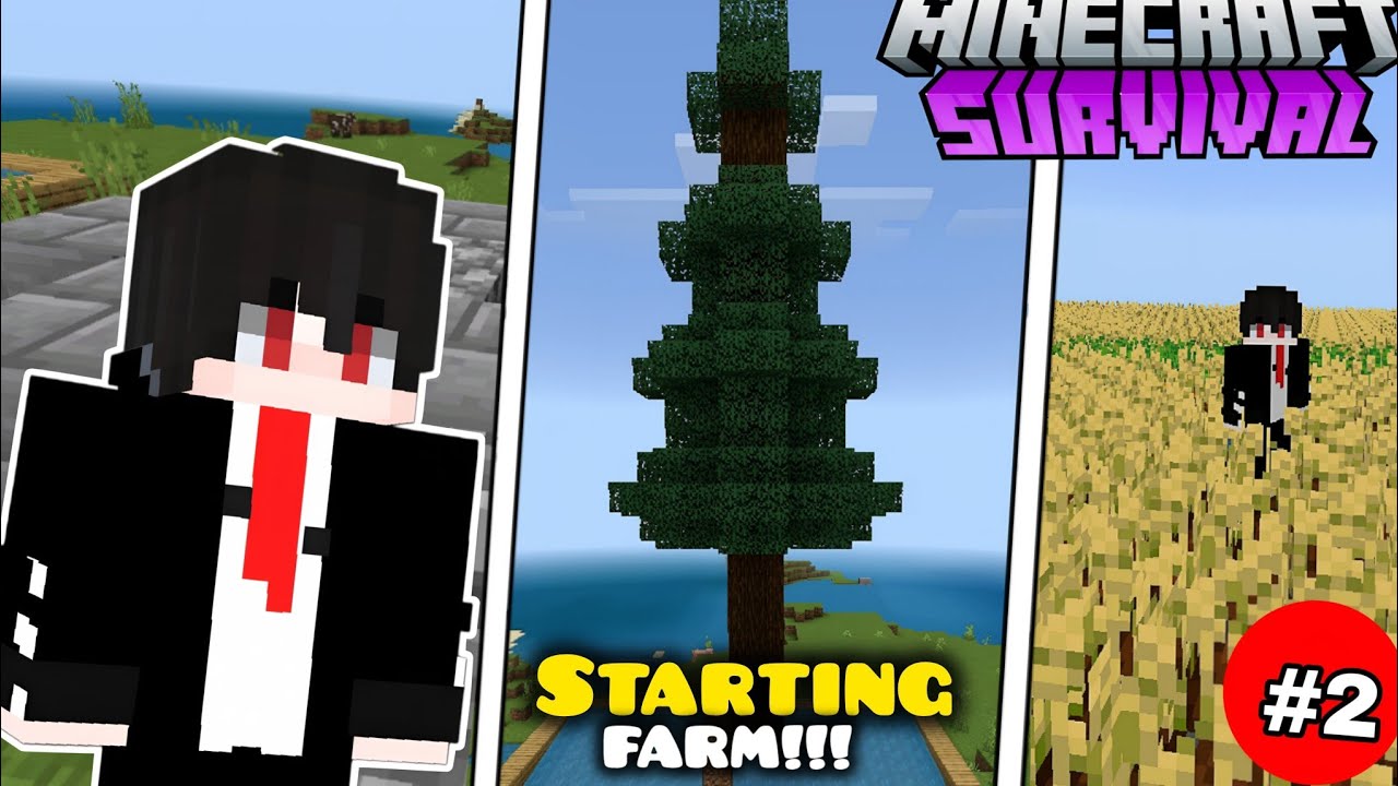 I BILUD MINECRAFT STARTING FARM SURVIVAL SERIES 🔥 (PART-2) - YouTube