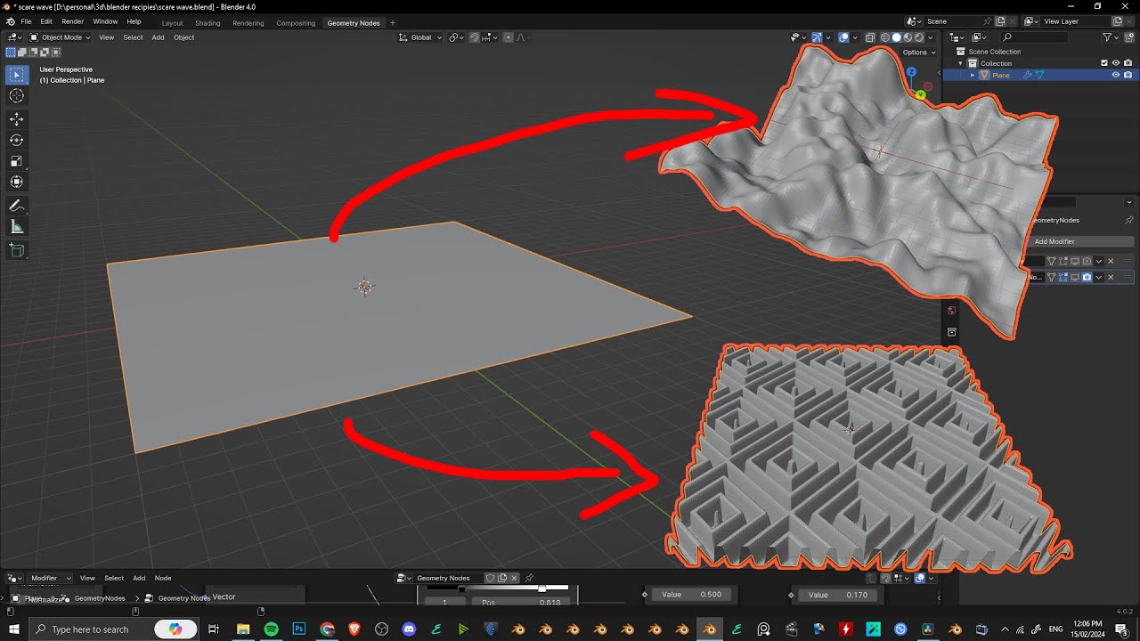 How to make hills in Blender - YouTube