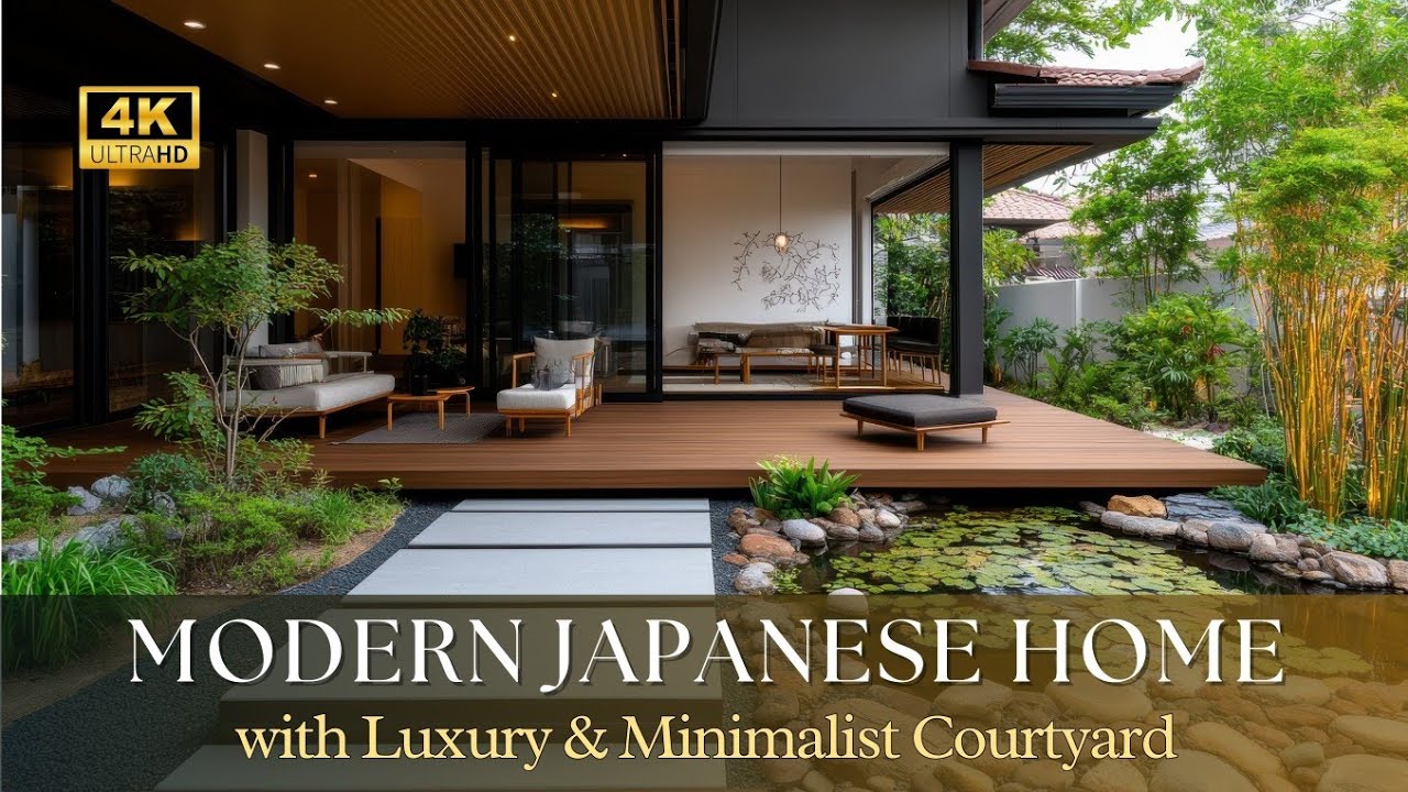 Modern Tranquility: Discover Japanese Zen Homes with Luxury Courtyards ...