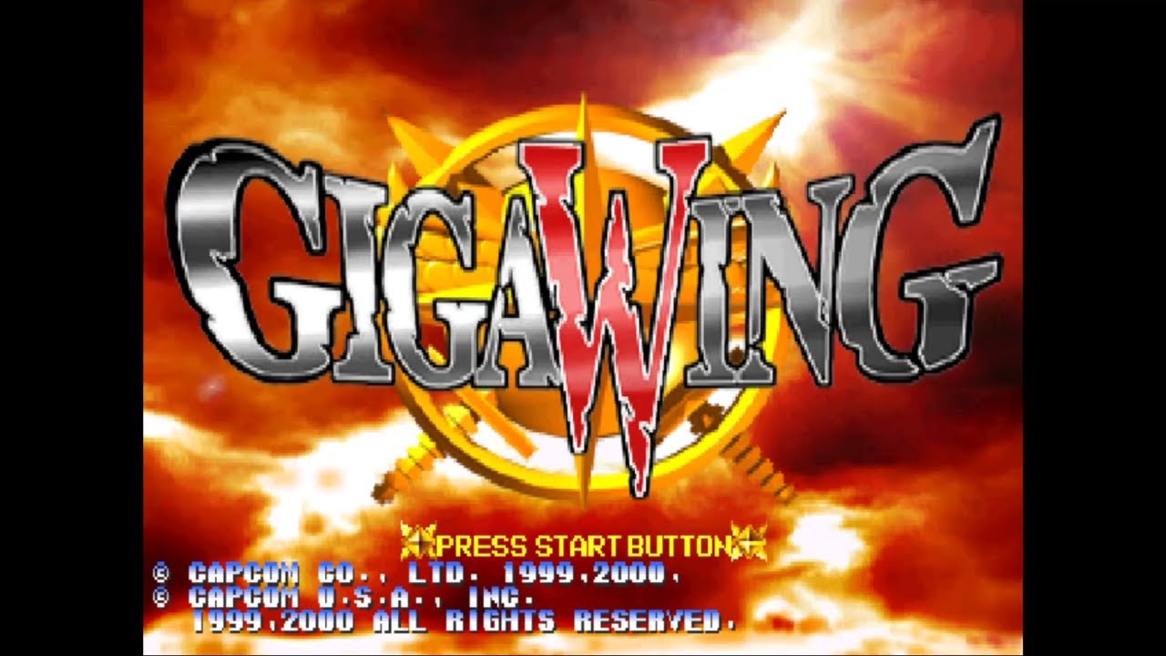 GigaWing - Sega Dreamcast - Intro & Title Screen - YouTube