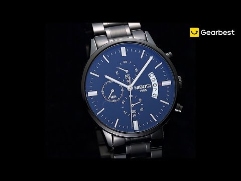 NIBOSI Men's Watches Luxury Fashion Casual Dress Chronograph Quartz Wristwatch - Gearbest.com