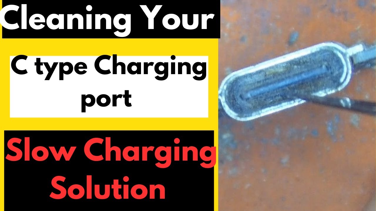 How to clean mobile charging port type c - YouTube