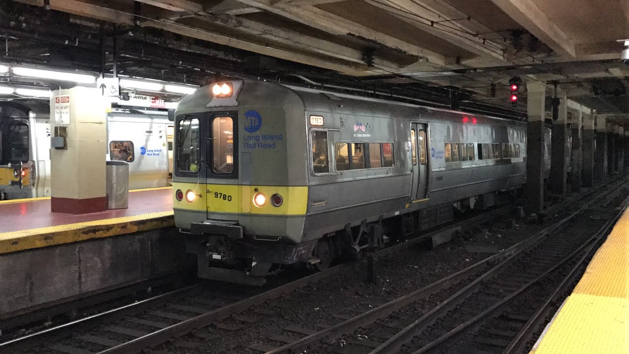 Long Island Rail Road HD 60fps: Budd M3 EMU Trains Departing New York ...