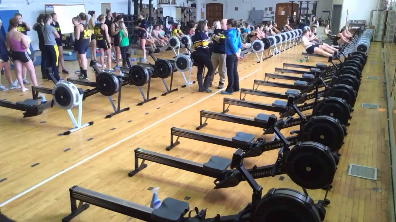 Michigan Rowing January 2014 2k - YouTube