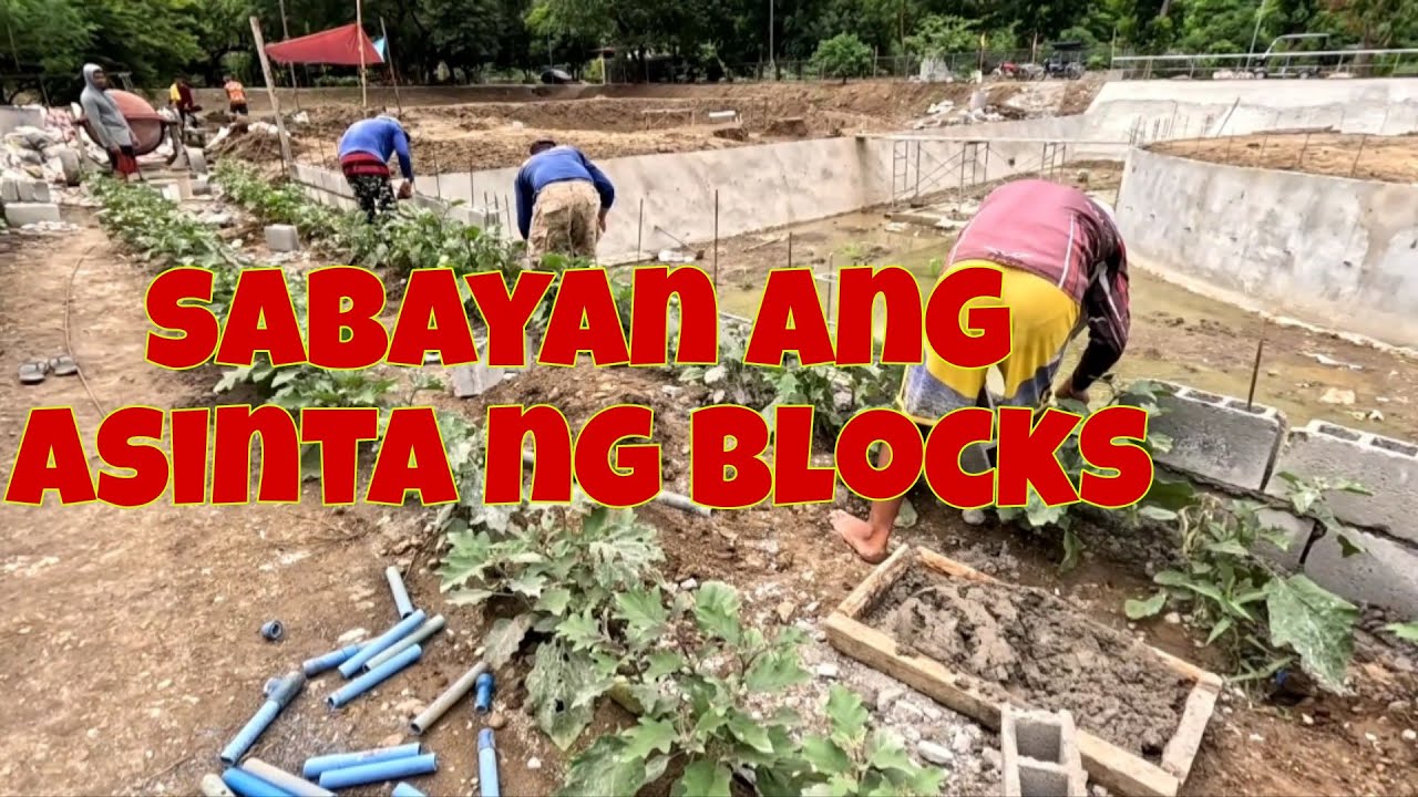 Tatlo na ang nag asinta | 3 hollowblocks palang patong ang kailangan ...