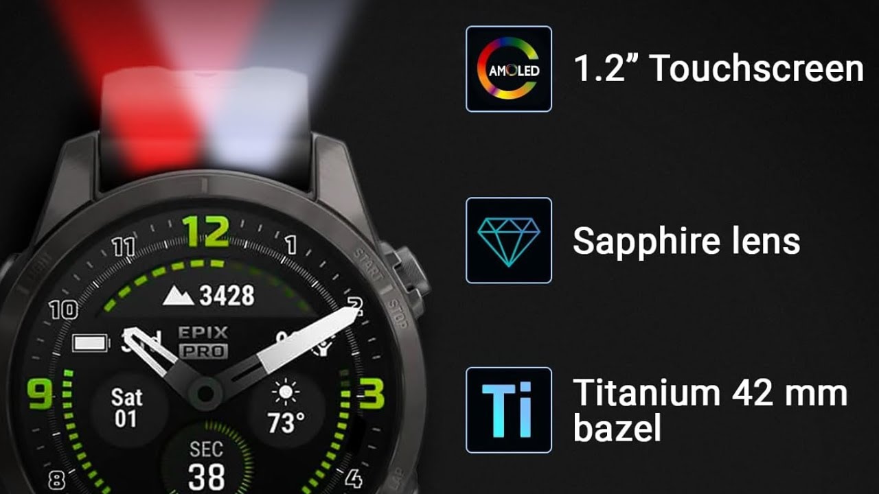 Garmin Epix Pro Gen 2 Sapphire: Titanium 42 mm Smartwatch - YouTube