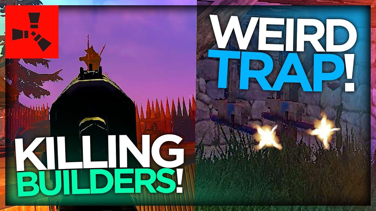 Awkward TRAP & Killing BUILDERS! (VANILLA RUST #121 S13) - YouTube