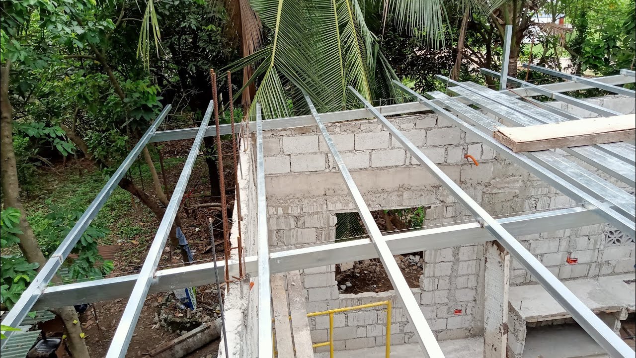 trusses and roofing installation - YouTube