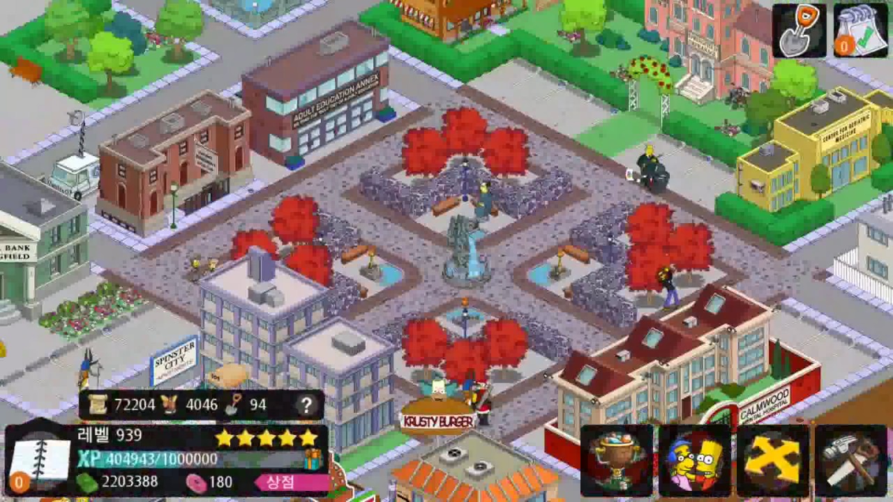 (Simpsons: Tapped out) My springfield town tour(심슨 마을투어) - YouTube