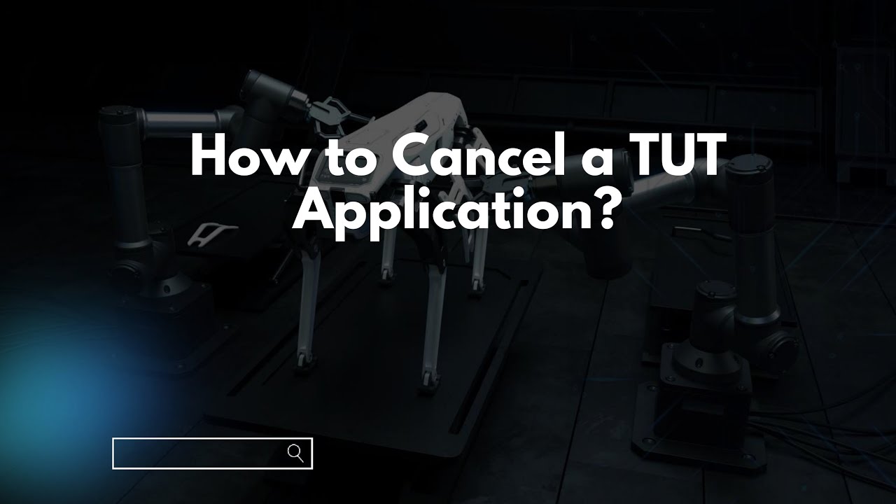 How to Cancel a TUT Application? - YouTube