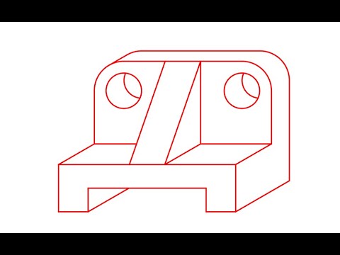 AutoCAD Oblique Projection Video 2 Solved Examples by SAAD SHAHIN - YouTube