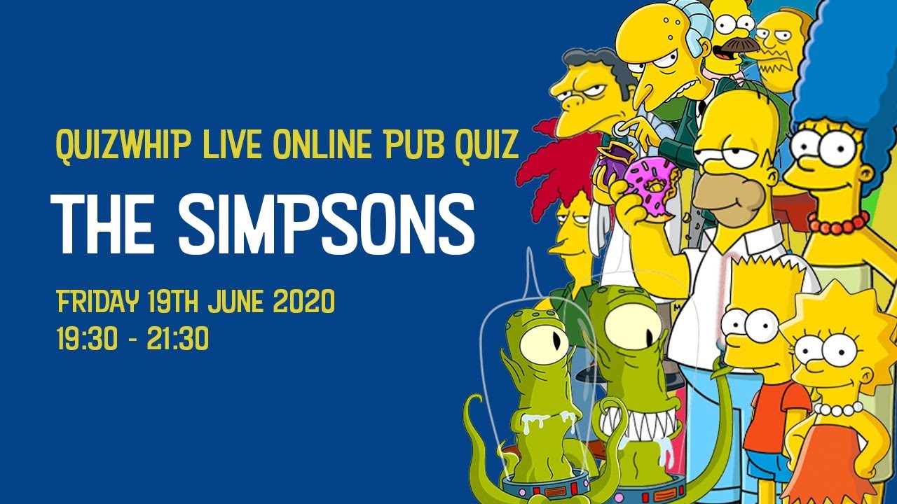 The Simpsons - Live Online Pub Quiz - YouTube