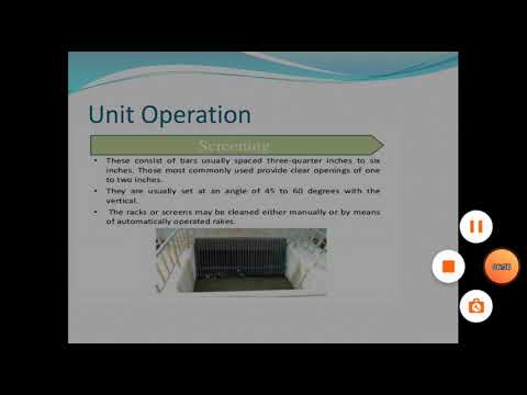 Unit processes and unit operation in Industrial waste water treatment ...