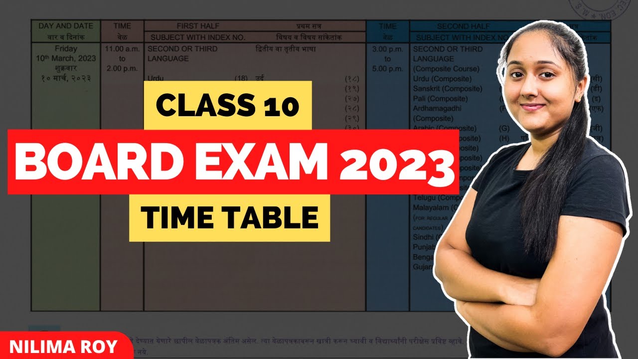 Class 10 New TimeTable Released March-2023 | SSC Board Maharashtra ...