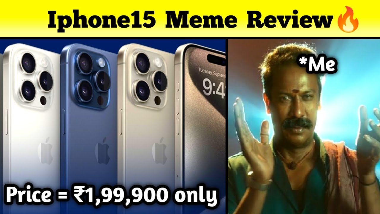 iPhone 15 Meme Review Tamil | Ultimate Innovation : USB-C port🔥 - YouTube