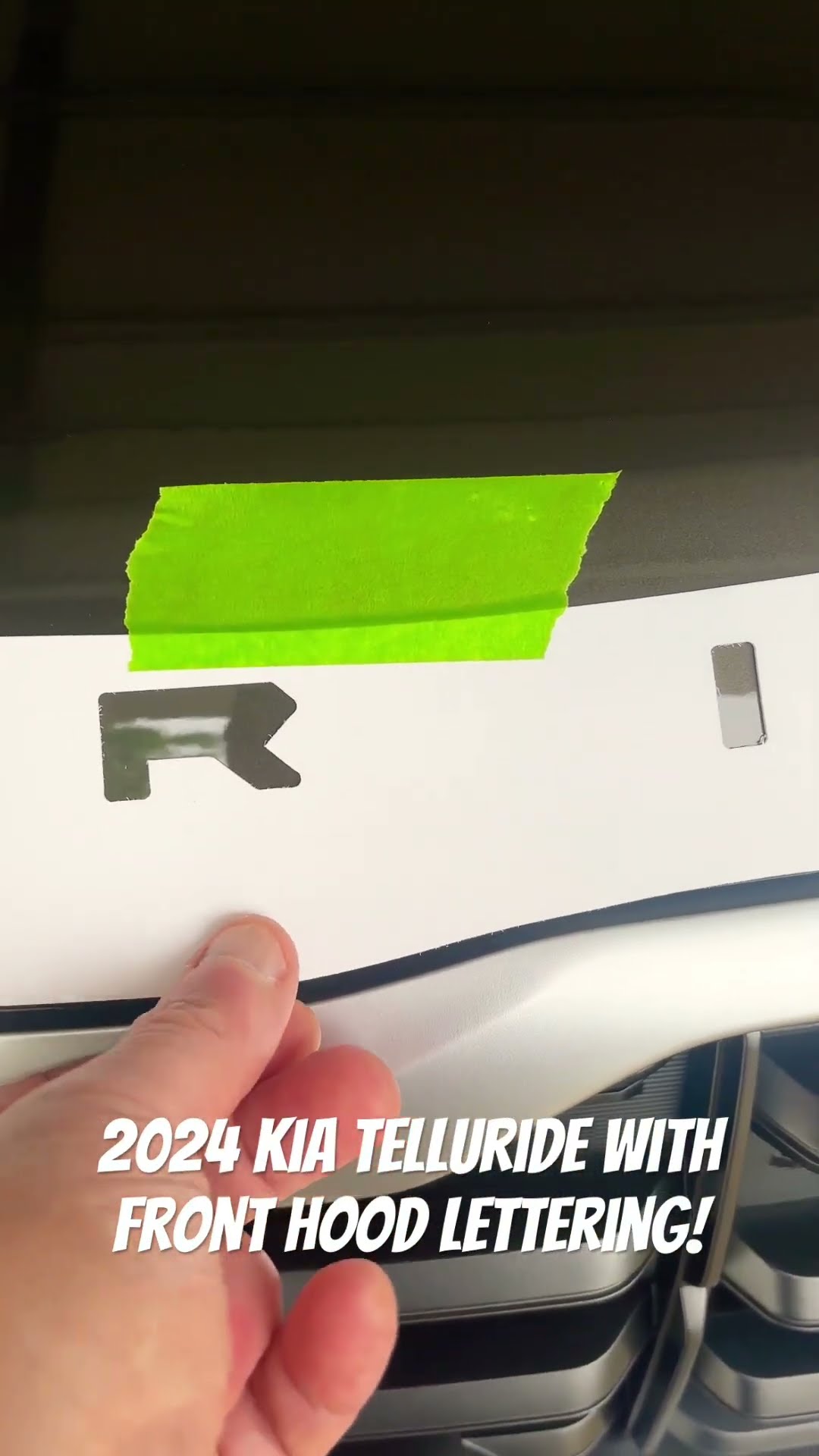 2024 Kia telluride front hood lettering! VIP Auto accessories. - YouTube