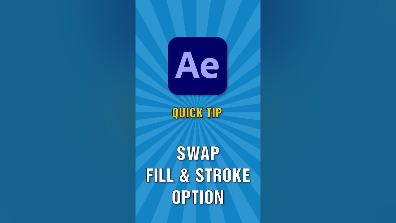 After Effects Quick Tip - Quickly Swap Fill and Stroke Option - YouTube