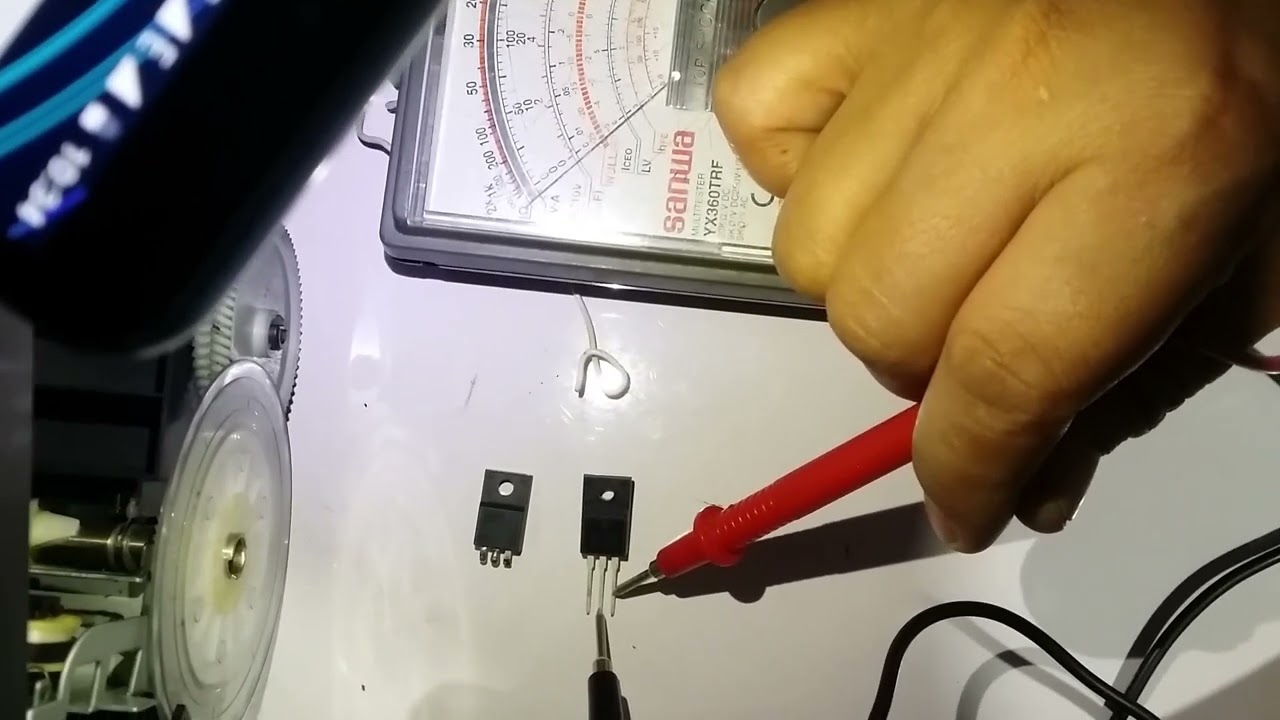 A2222 Transistor checking with analog multi tester - YouTube