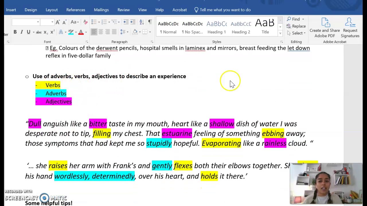 Creative Writing Checklist Part 2 - YouTube