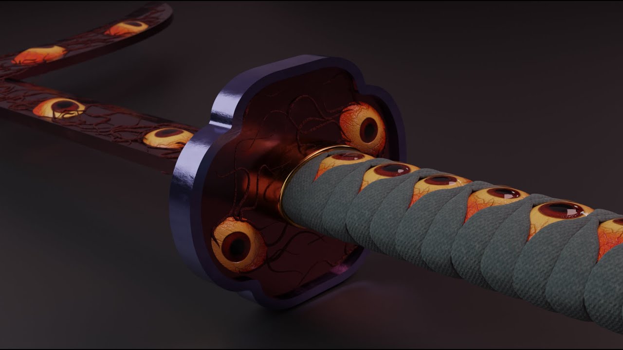 Kokushibo's Sword | 3D Model - YouTube