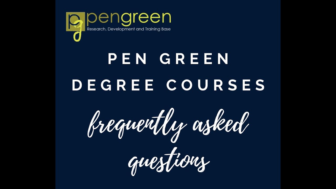 Pen Green Degree Courses - Tutorial support - YouTube