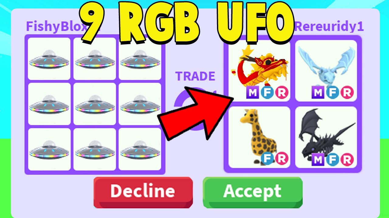 I traded 9 *NEW* UFO in Adopt Me! - YouTube