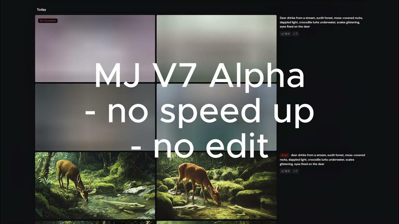 Midjourney V7 Alpha: REAL-TIME Speed Demo & Stunning Image Quality - No Edits! 🚀 - YouTube