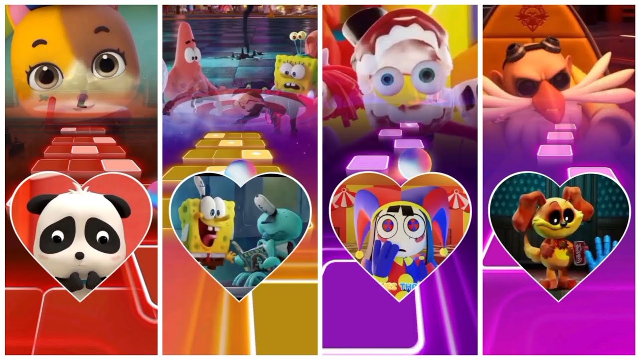 Baby Bus 🆚 Spongebob 🆚 The Amazing Digital Circus 🆚 Poppy Playtime 💥 ...