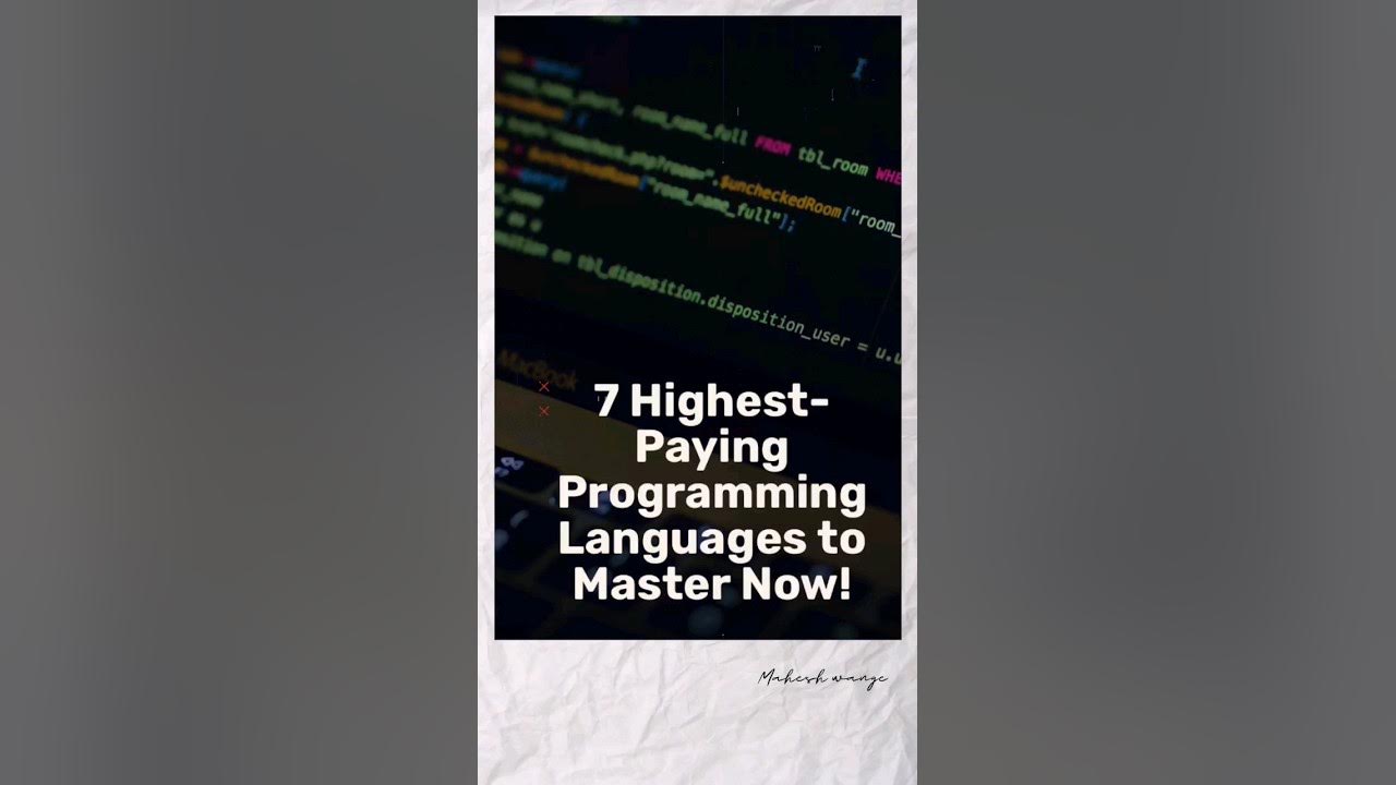 🤑High Paying Programming Language to master Now💸#shorts #youtubeshorts ...