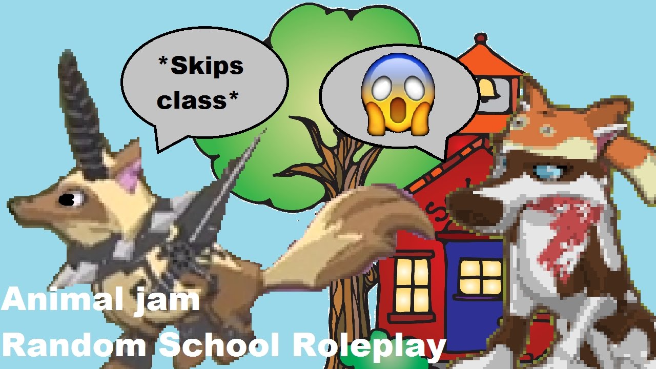 Animal jam: Random school roleplay! - YouTube