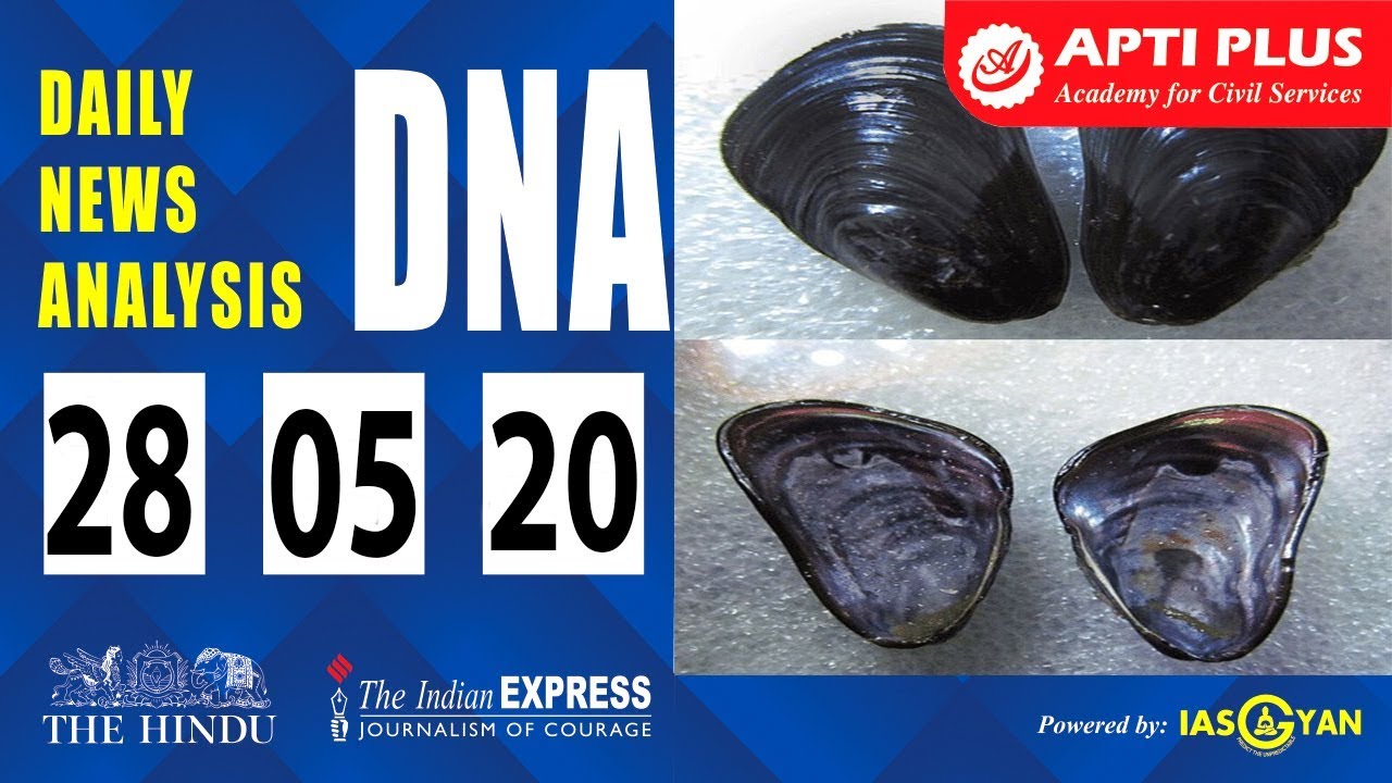 DAILY NEWS ANALYSIS !! 28 MAY 2020 !! { Invasive Charru mussel } - YouTube