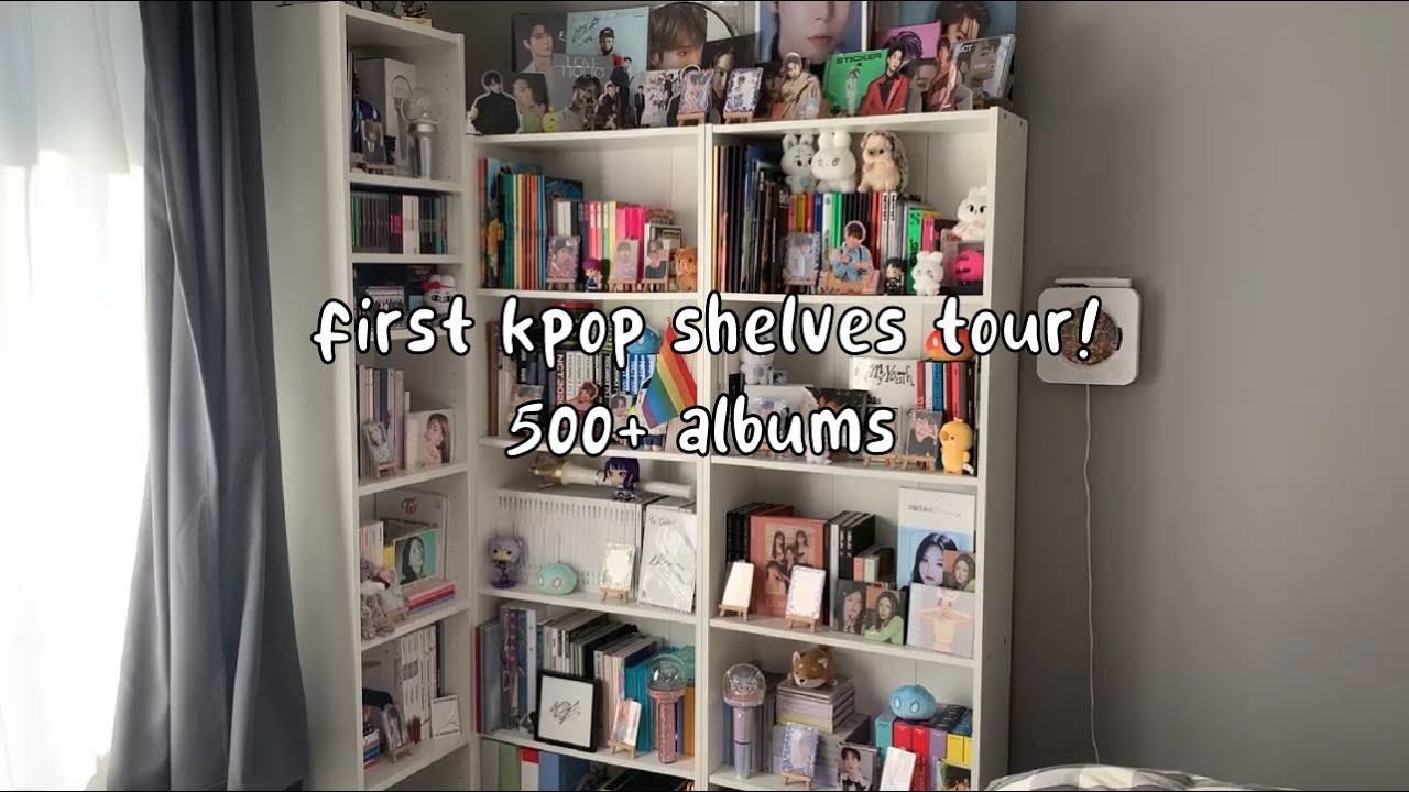 First kpop shelves tour! (500+ albums) ♡ Nct, Loona, Svt, Aespa, Twice ...