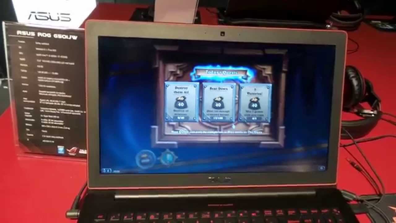 ASUS ROG G501JW notebook bemutató videó - YouTube