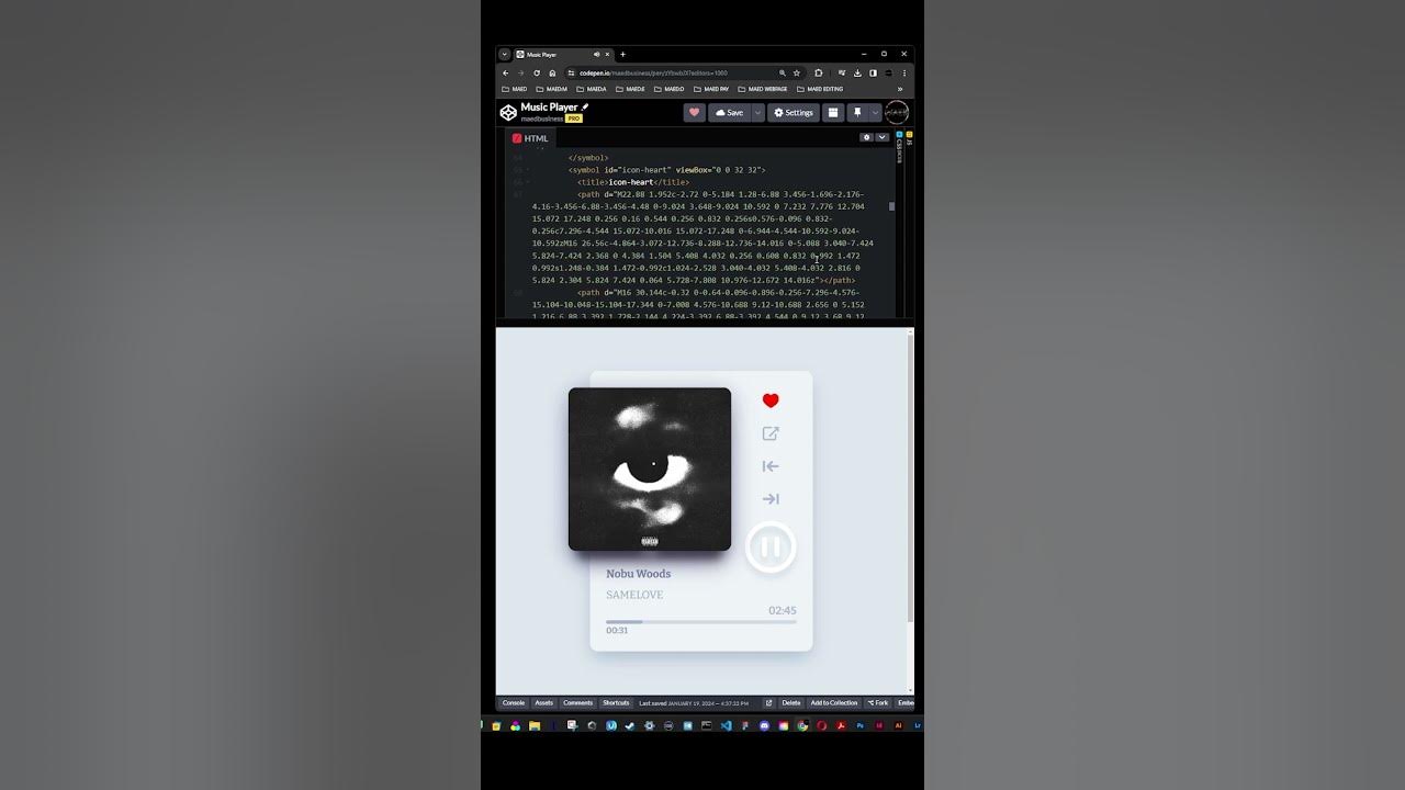 Code With Me: 🎶 Crafting a Music Player using HTML, CSS, and JavaScript ...